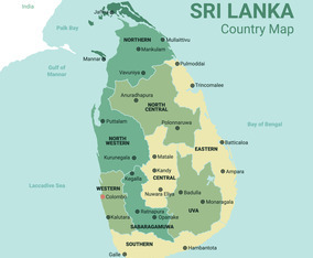 Detailed Sri Lanka Country Map