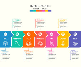Timeline Infographic Background