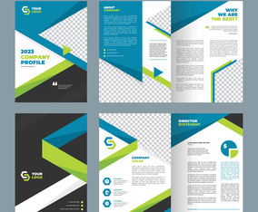 Tech Startup Company Profile Design Template | FreeVectors