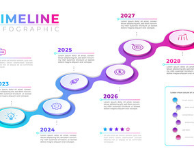 Timeline Infographic Background