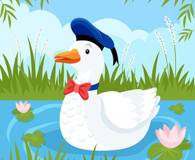 Free swimming - Vector Art