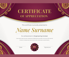 Free pass certificate - Vector Art