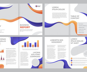 General Business Report Template Pages | FreeVectors