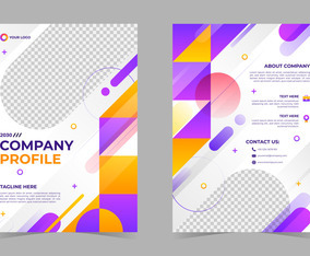 Company Business Annual Report Template Design | FreeVectors