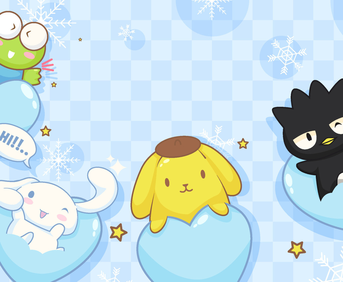 Cute Character with Love Hand Drawn Background | FreeVectors