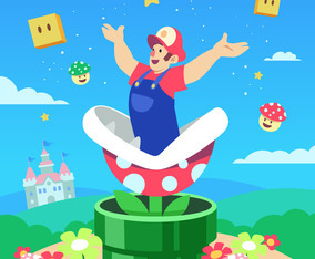 Free mario - Vector Art