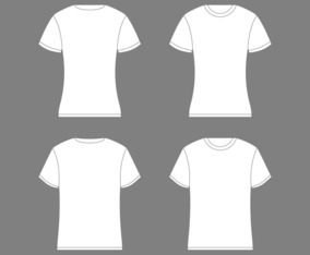 Free outline tshirt - Vector Art