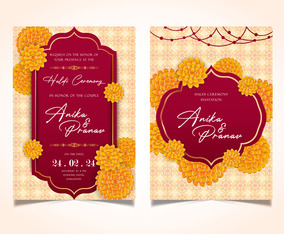 haldi invitation - 2263 Free Vectors to Download | FreeVectors