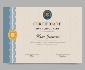 Modern Education Certificate Design Template