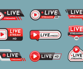 Free live streaming - Vector Art