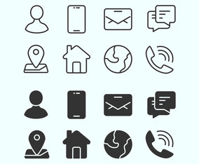 Free contact icons - Vector Art