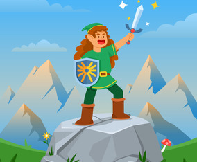 Free zelda - Vector Art