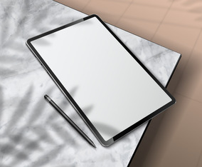 3D Grey Tab Mockup