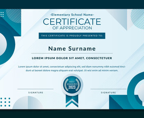 Modern Education Certificate Design Template