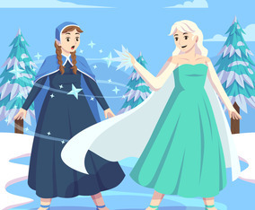 Free elsa frozen - Vector Art