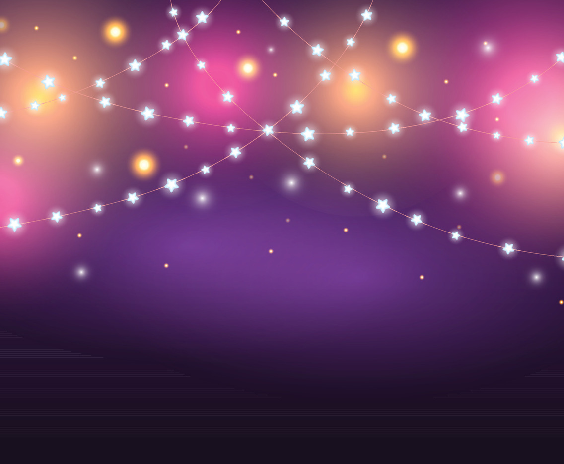 Colorful Fairy Light Starry Background | FreeVectors