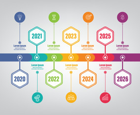 Free timeline - Vector Art