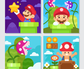 Free super mario bros - Vector Art