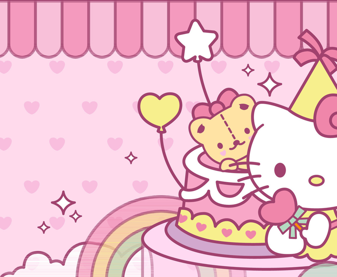 Cute Birthday Kitten Background | FreeVectors