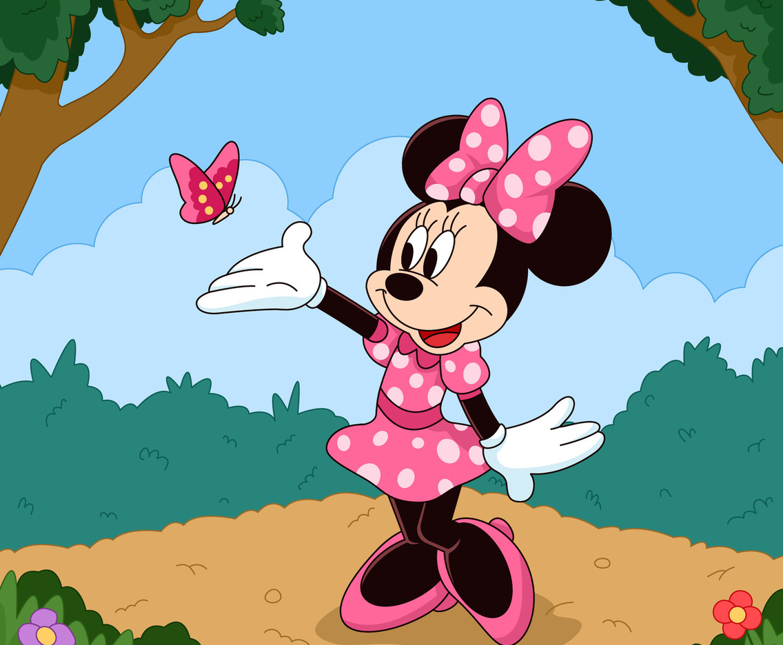 Pretty Mouse Play With Butterfly | FreeVectors