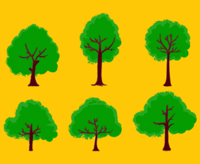 Free planting trees - Vector Art
