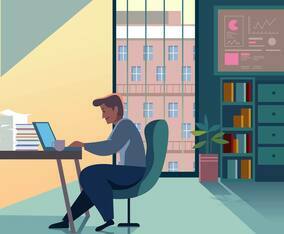 Free clipart office builidng - Vector Art