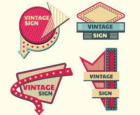 Vintage Sign Template | FreeVectors