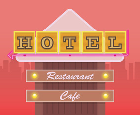 Free cafe sign - Vector Art