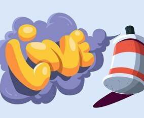 Graffiti Vector | FreeVectors