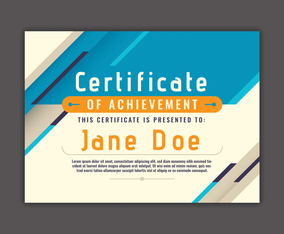 Free certificate - Vector Art