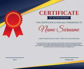 Free certificate - Vector Art