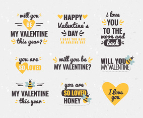 Free cute messages - Vector Art