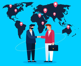 Free international relations - Vector Art