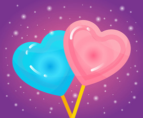 Valentine Candy Hearts | FreeVectors