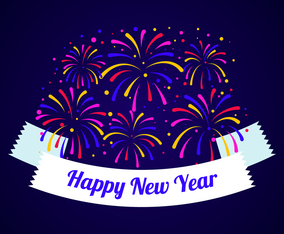 Free happy new year vector - Vector Art