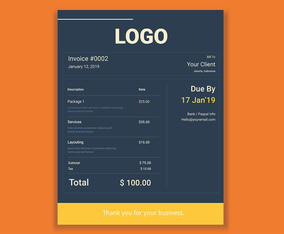 Invoice Document Template | FreeVectors