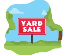 Free yard sale - Vector Art