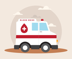 Free blood bank - Vector Art