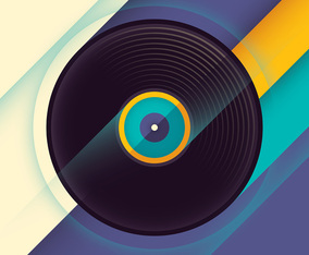 Free vinyl background - Vector Art
