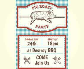 Free cartoon pig - Vector Art