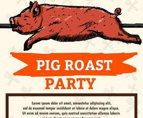 Free cartoon pig - Vector Art
