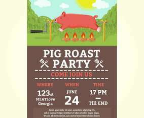 Free cartoon pig - Vector Art