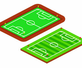 Isometric Soccer | FreeVectors