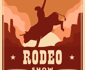 Horse Rodeo Flyer | FreeVectors