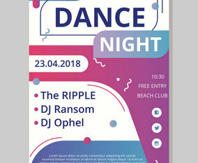 Free dance club - Vector Art