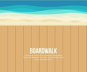 Free boardwalk - Vector Art