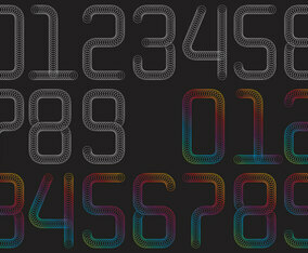 Free numbers - Vector Art