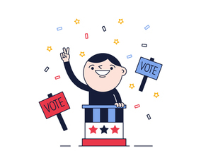 Free political podium - Vector Art