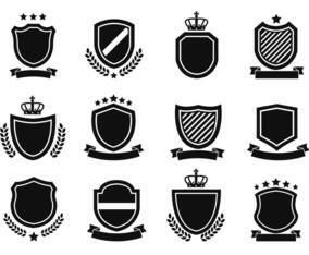 Golden Blank Badge Vector | FreeVectors