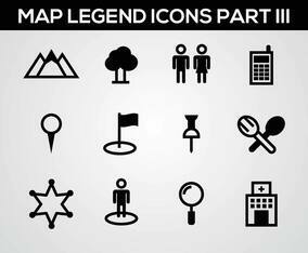 Map Legend Vector Icons | FreeVectors